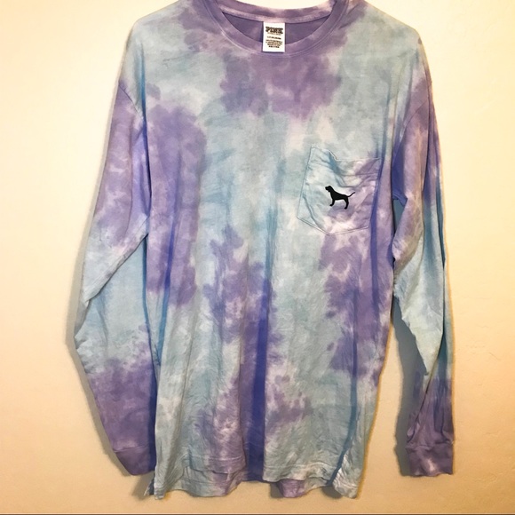Pink Victorias Secret Tops Victoria Secret Pink Tie Dye Long
